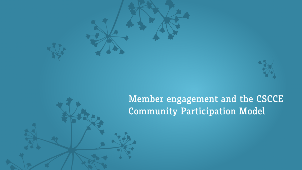 August’s Community Call: Member engagement and the CSCCE Community ...