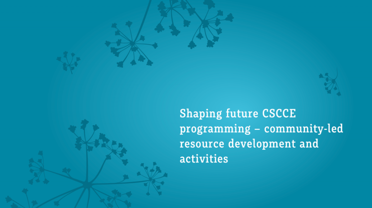 November's community call: Shaping the future of CSCCE programming - CSCCE