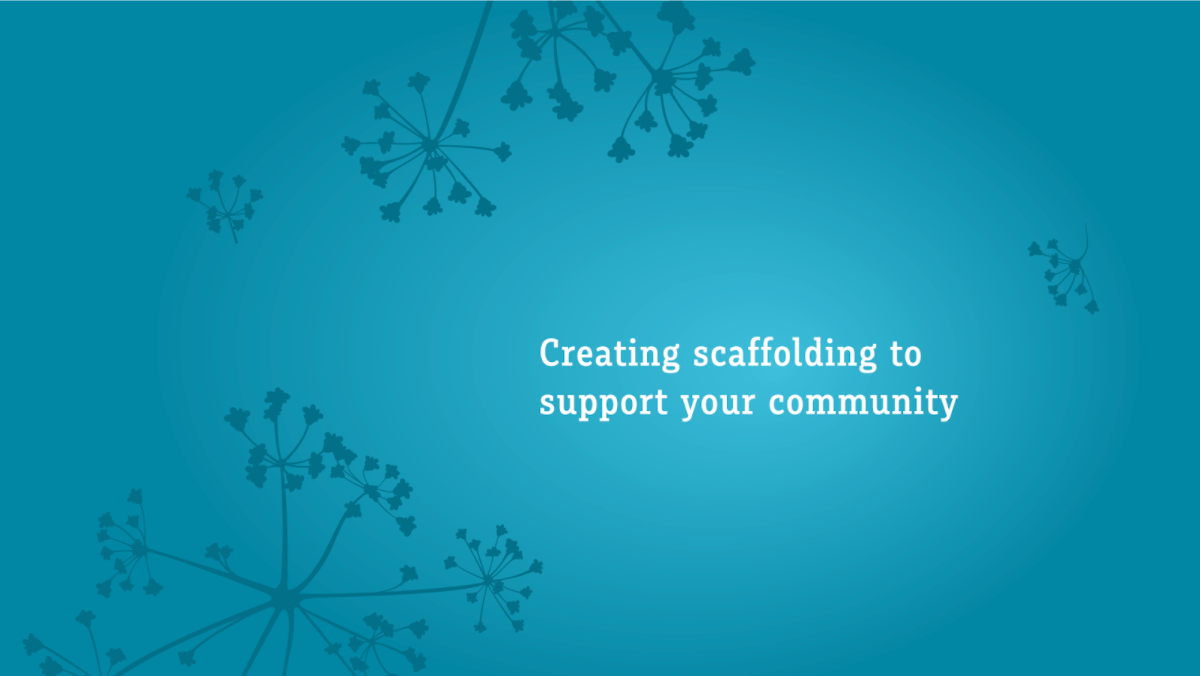 February's community call: Creating scaffolding to support your ...